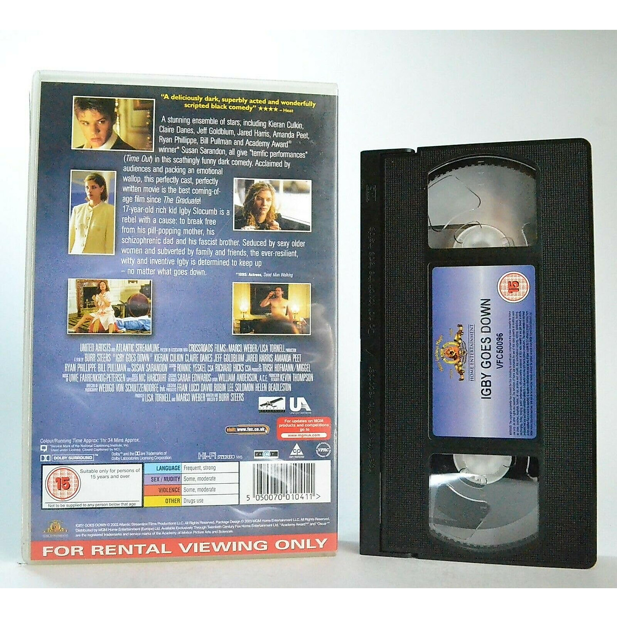 Igby Goes Down: Comedy/Drama (2002) - Large Box - Ex-Rental - K.Culkin - Pal VHS