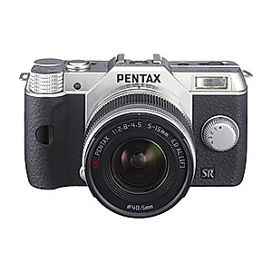 Pentax Q10 12.4MP with 02 zoom lens kit (Silver)