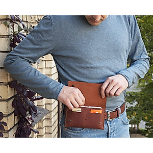 Bovine Leather Case for Microsoft Surface Duo 2, Cover Holster, Fanny Pack