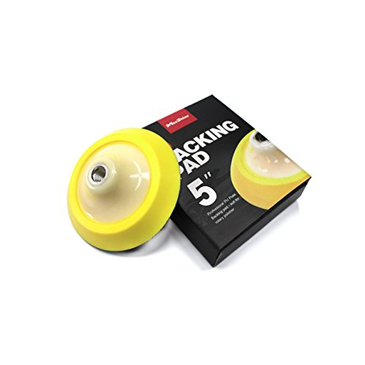 Maxshine Rotary Polisher Plate 5”/125mm – Hook & Loop Backing Plate for 5/8” Thread, Easy Contouring, Suitable for High-Speed Polishers