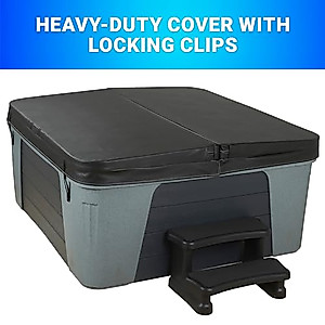 Essential Hot Tubs 34-Jet Lakeside EX Hot Tub, Seats 5, Lounger Seating with 2 Oversized 14-Port Jets, Powered by 5-Peak HP Pump, Gray Granite/Charcoal Gray