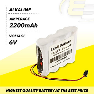 24x Exell Battery Door Lock 6V Battery Fits Saflok S7400-12 Replaces HTL5, SafLok and Intellis 884952, HTL-3, S7400-12