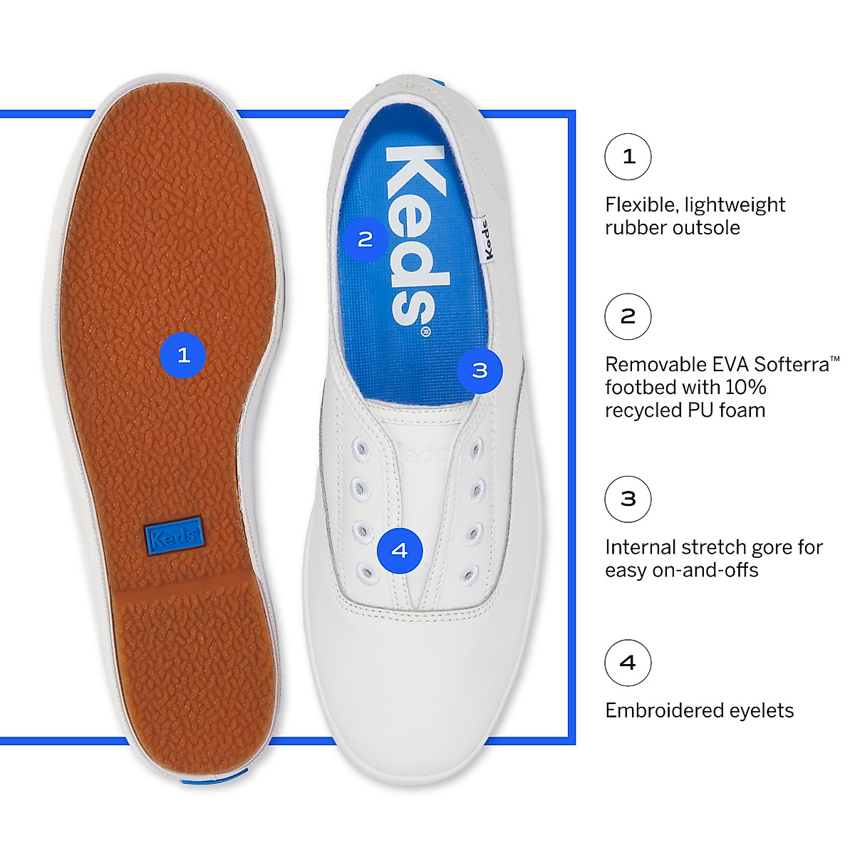 Keds Women's Chillax Slip on Sneaker, Drizzle Grey, 9