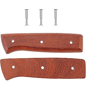 1 Set Kitchen Handle Vegetable Cutter Handle Chef Cutter Handle Knives Scales Handle Non-skid Cutter Handle Wood Knives Handle Diy Handle Blank Wooden Chopping