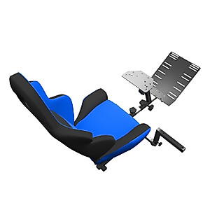 OpenWheeler Advanced Racing Seat Driving Simulator Gaming Chair with Gear Shifter Mount Blue