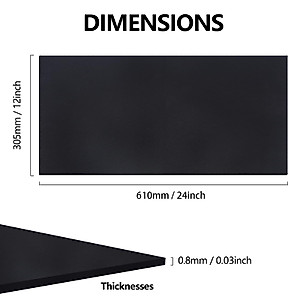 Frddiud Laserable Leather Sheets, 12" x 24"Laserable Leatherette Patch, CO2 Laser Engraving Supplies, Faux Leather for Crafting Tools,Leather Wallets (Black/Silver)