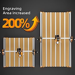 FoxAlien Masuter Pro CNC Router Machine with 40x80cm Extension Kit for Working Area Extend