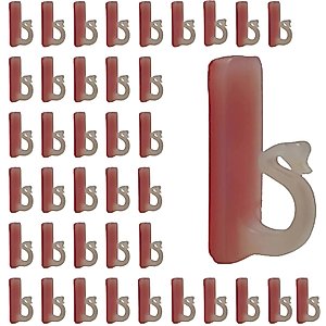 WISTTUPER Adhesive Hooks for Outdoor String Light, Cable Clip for Christmas Light Outdoors String Lights Clip,Adhesive for Patio Hold Fence Hangers and Christmas Lighting Strips Hook (Clear)