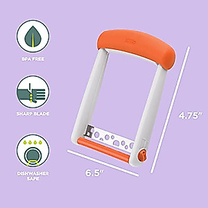 Chef'n 103-130-008 Slicester Cheese Slicer, 4.75" x 6.5" x 1", Orange