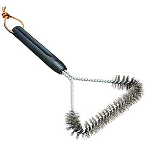Weber 3-Sided Grill Brush, 12 Inch, Black