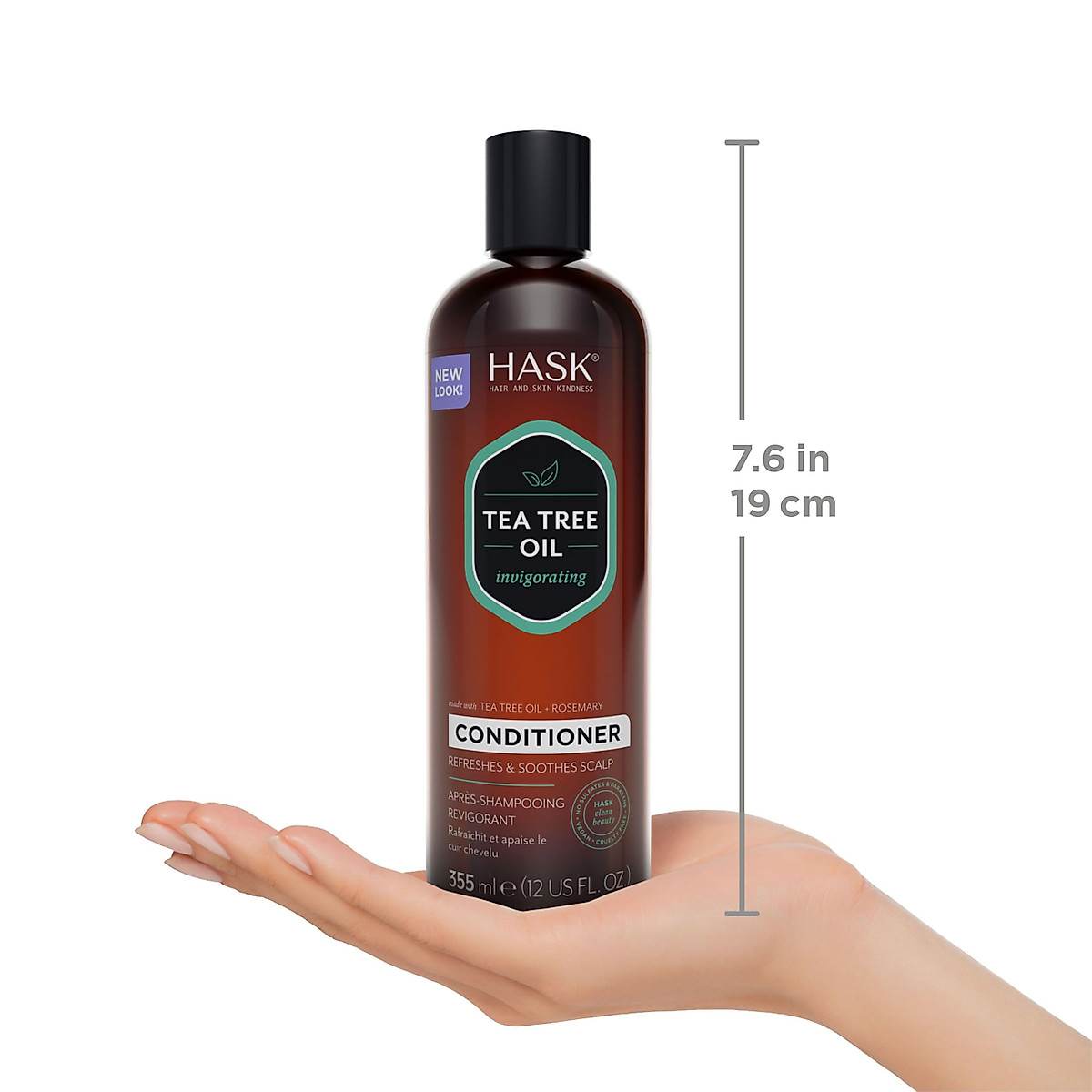 HASK Tea Tree & Rosemary Oil Scalp Care Conditioner - 12 fl oz