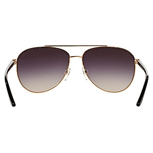 Michael Kors Woman Sunglasses Rose Gold Frame, Grey Rose Gradient Lenses, 59MM