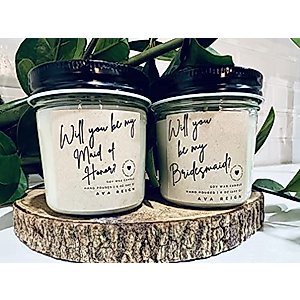 Will You Be My Bridesmaid Candle, Bridesmaid Proposal Candle, Bridesmaid Proposal Box Ideas