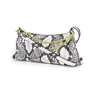 Zac Posen Posen Zip Top Shoulder Bag, Multi White Black