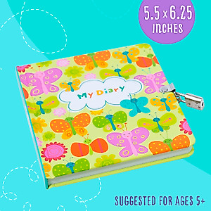 Peaceable Kingdom Press/Butterflies Glow in the Dark Lock & Key Diary