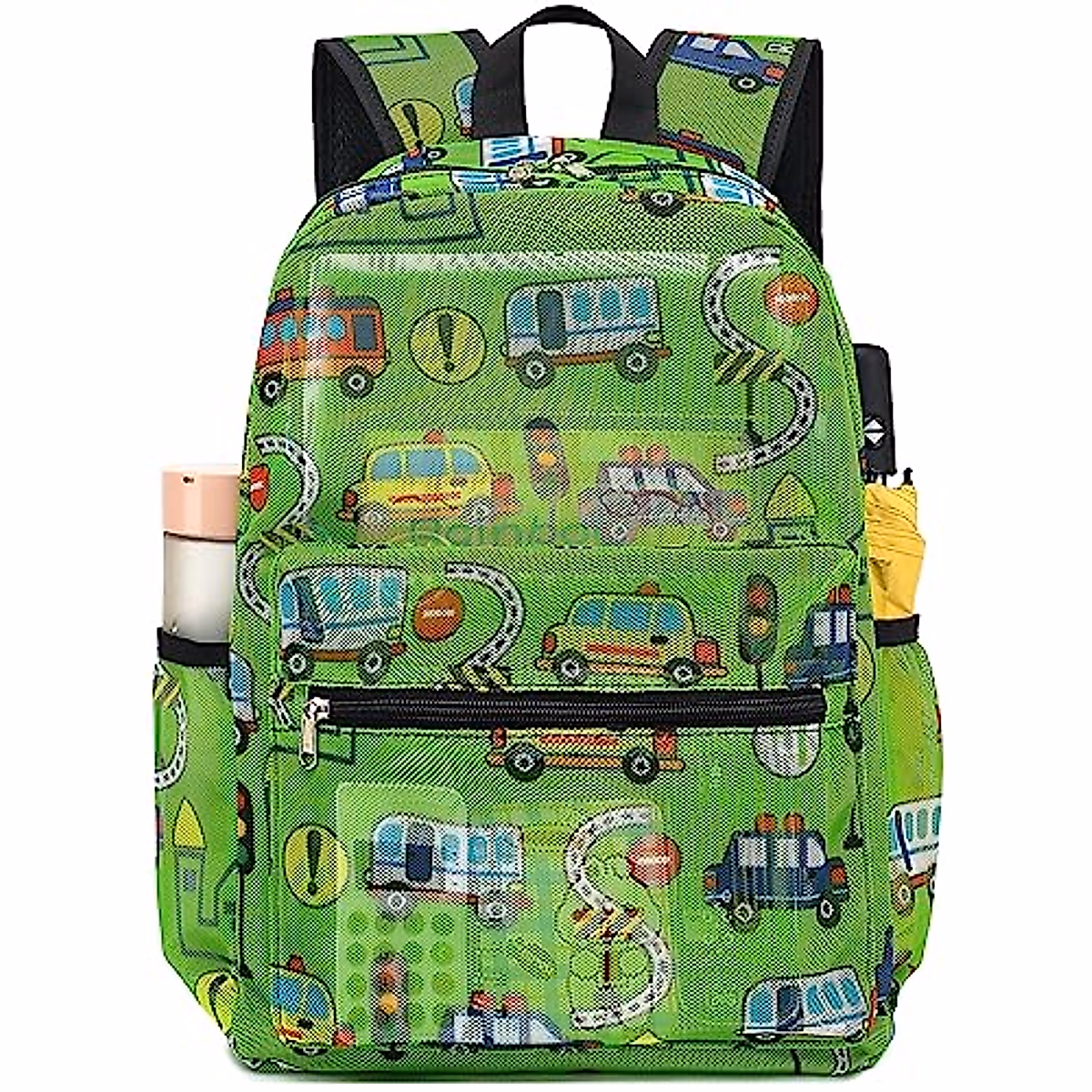 CAMTOP Mesh Backpack Kids Boys Girls Bookbag See Through Preschool Backpacks Casual Daypack for School Beach Travel Swim(Age 3-8 Years)