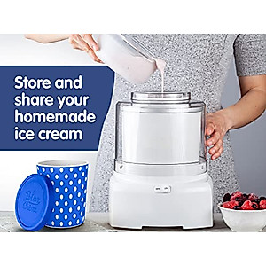 Polar Creme Ice Cream Containers for Homemade Ice Cream - 2 Containers - 1.5 Quart Each