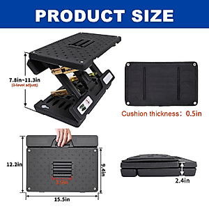 Adjustable Office Foot Rest Under Desk at Work, Leg Rest with Massage Surface Roller, Ergonomic Adjustment ，Bottom Can Be Filled with Water(Black）