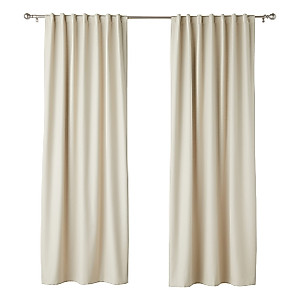 Amazon Basics Room Darkening Blackout Window Curtain with Grommets, 42 x 84 Inches, Light Blue - Set of 2