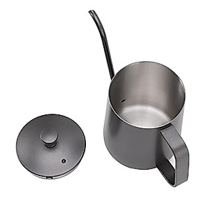 N Coffee Kettle Black L Steel Rustproof Small Pour Over Kettle With Lid For Home 600Ml N Coffee Kettle Black (350ml)
