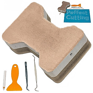 GLOCTO Rhinestone Brush Tool to Spread Rhinestones for Rhinestone Templates Stencil Magic Sticky Flock Rhinestone Flock