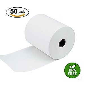 GHXGCYA-Thermal Paper Roll 2 1/4" x 50' BPA Free Receipt Roll 57mmX26m (50 Rolls)