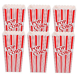 Disposable Popcorn Bags Popcorn Cups Disposable 30 Pcs Popcorn Popcorn Bucket Large Paper Carnival Popcorn Bags