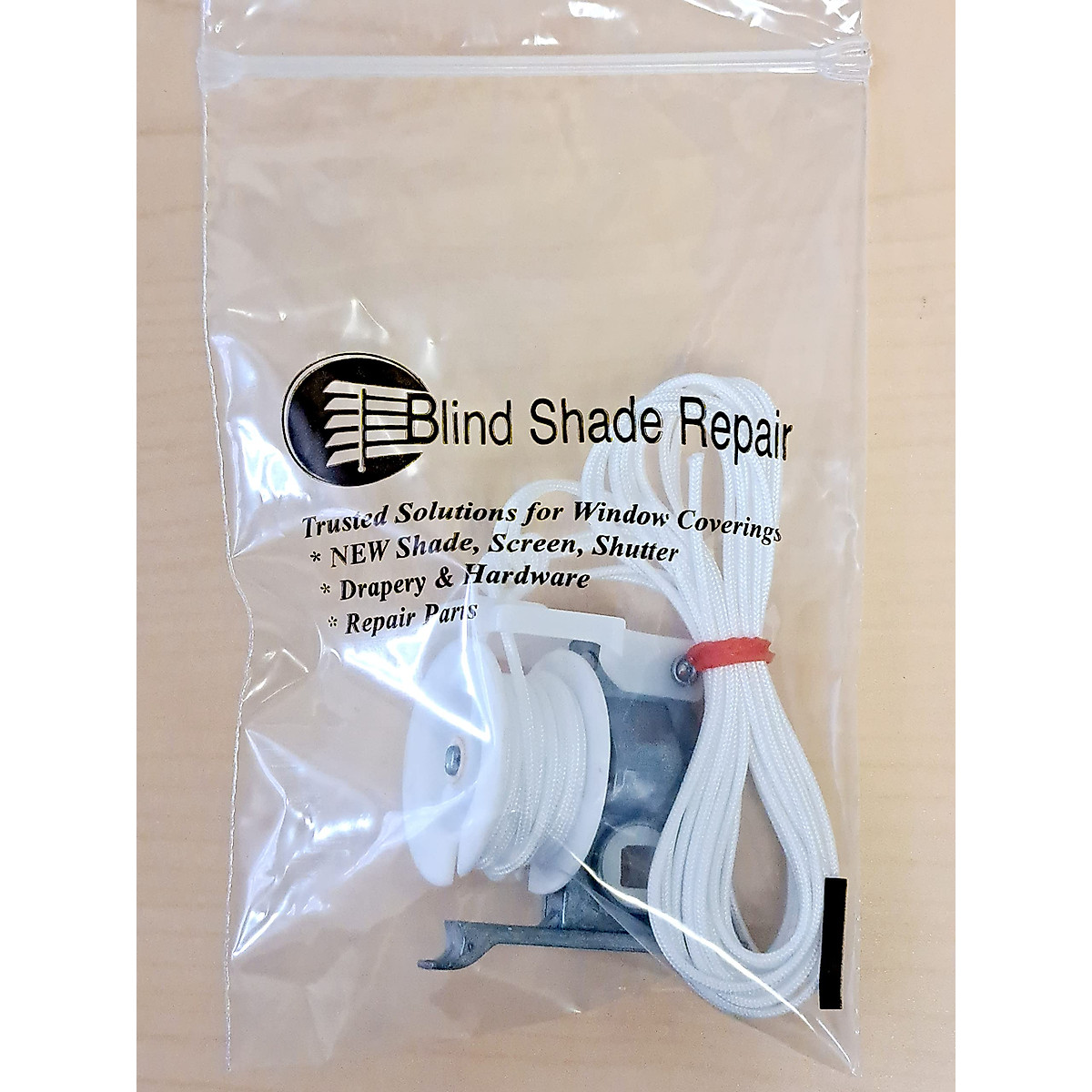 Cord Titler for Horizontal Blinds (Square HP White & Silver, Pack of 1)