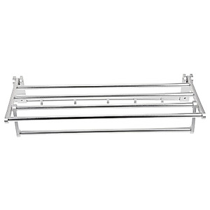 GARVALON Bathroom Towel Rack Towel Holder Bathroom Toilet Storage Rack Bathroom Towel Shelf Foldable Towel Shelf Bathroom Shelf Organizer Towel Rod No Punching Hand Towel Space Aluminum