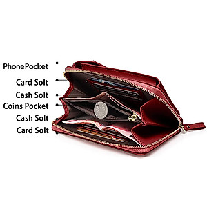 WTSHOPME Crossbody Phone Bags for Women Small PU Leather Cellphone Purse Wallet