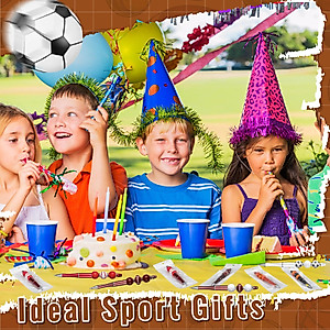 Colarr 16 Set Sports Beads Pens Basketball Football Baseball Rugby Beadable Pens Plastic Beads Making Kit Ballpoint Pen with Black Refills and Bags for Students Gifts School Office Supplies