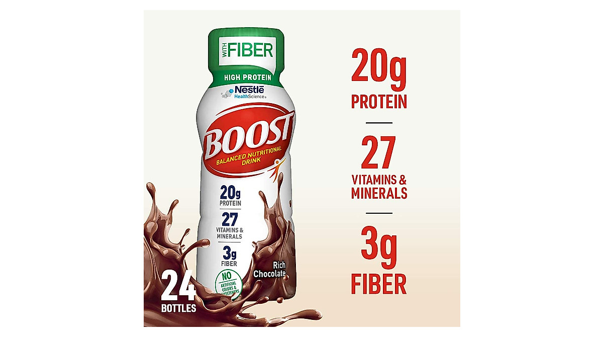 BOOST High Protein & Fiber Nutritional Drink - 48 Pack