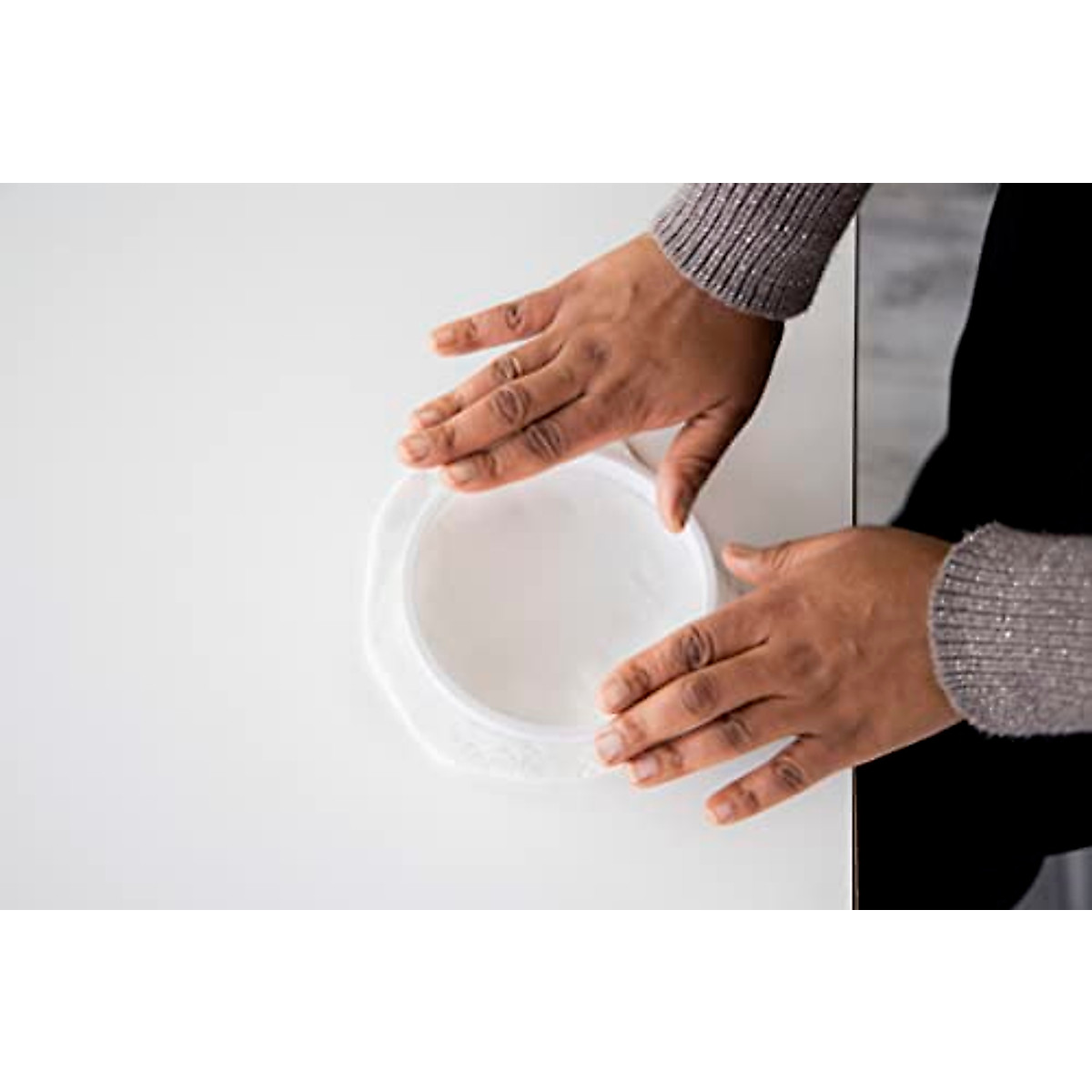 Pearhead DIY Pawprints Keepsake Kit for Dogs Or Cats, Christmas Ornament, Holiday Home Décor for Pet Lovers, Clay Paw Print Imprint, White