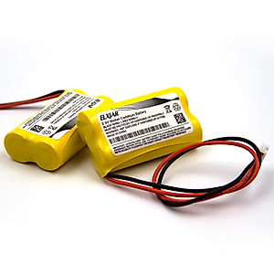 elxjar (5-Pack) 2.4V 600mAh BP2-A Dual-LITE Ni-CD Battery Pack Replacement for Exit Sign Emergency Light, CSXWREB3 HUBBEL Battery, BP2A BP2-0A 0BP2-0A