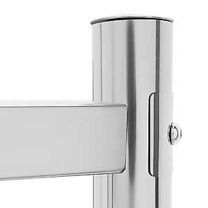 Rosyouth 2 Tier Stainless Steel Shelving, Adjustable Storage Shelf Metal Storage Rack, 12" x 36" Multipurpose Metal Storage Utility Rack Shelf for Laundry Garage Bathroom Pantry Closet Office