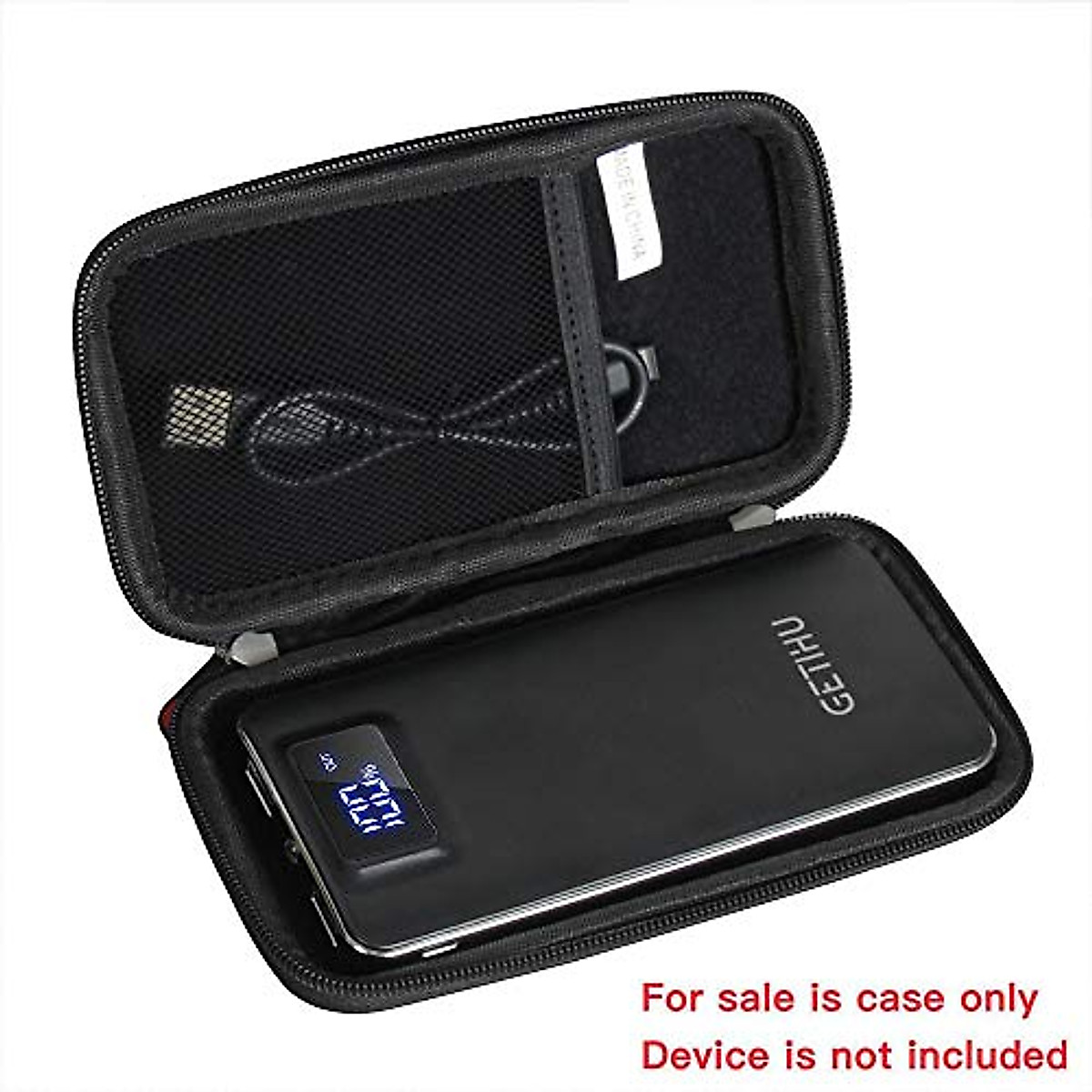 Hermitshell Travel Hard Case for GETIHU 10000mAh Power Bank Portable Charger LED Display (Not Including Power Bank) (Black 2)