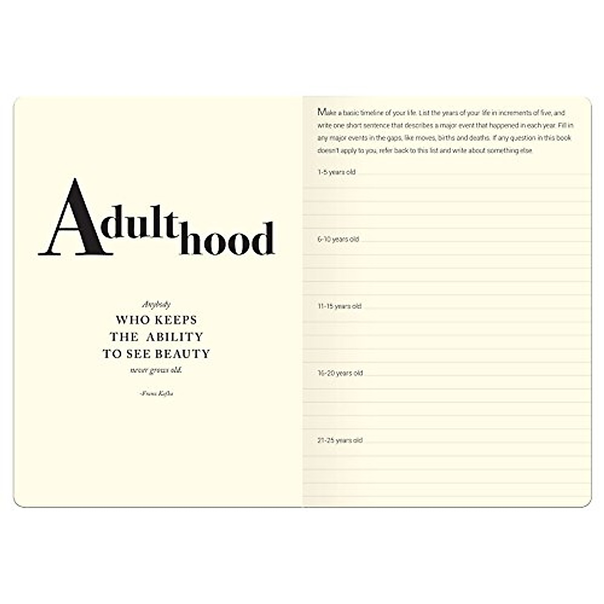 Piccadilly Story of My Life Journal | Personal DIY Memoir | Guided Autobiography Notebook | 204 pages