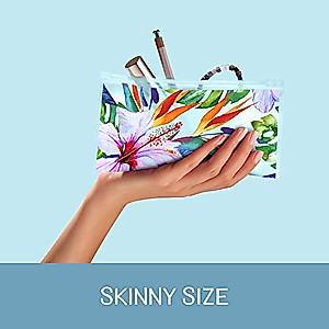 Ziploc Reusable Travel Makeup and Accessory Bags, Boho Collection, Skinny Size, 5 Count