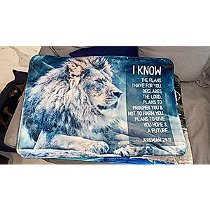 Jeremiah 29 Prayer Mat – EasyPray Soft Memory Foam - I Know The Plans I Have for You Lion of Judah Bible Verse Christian Prayer Mat (60x90cm)