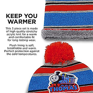 Thomas & Friends Boys Winter Hat And Mittens Set, Toddler Beanie For Ages 2-4