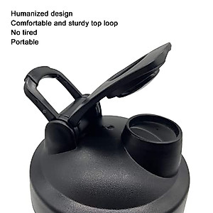 D.Y.A Shaker Bottle with Balls Leak Proof Drink Ideal for Workout Supplements,Protein powder, BPA Free, Nutrition, Portable Fitness Enthusiasts Athletes (400ml,12-OZ., Black