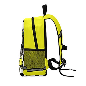 Kids Backpack,Monster Truck Lightweight Preschool Backpack for Toddlers Boys Girls with Chest clip One Size