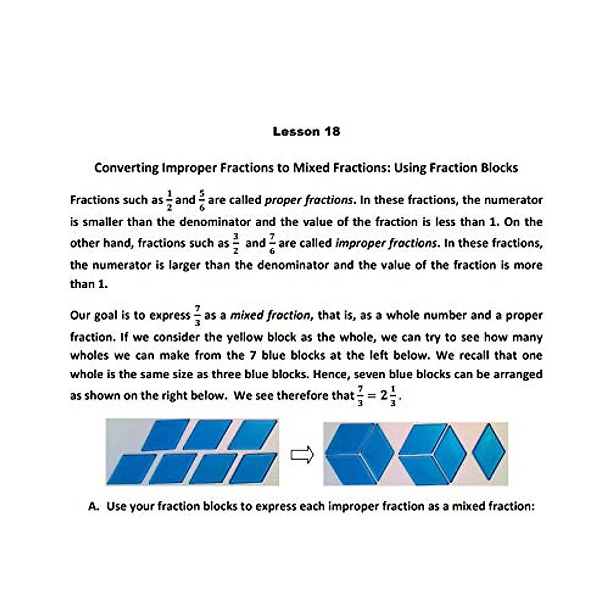 Developing Fractions Sense® B Class Set of 10 - Grade 4. A Concrete and Visual Approach to Fractions. Includes 10 Student workbooks, 10 Sets of Fraction manipulatives, Teacher Set and Answer Key.