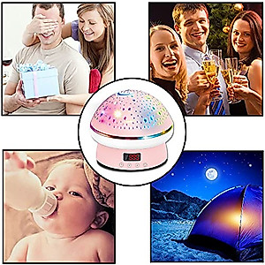 Galaxy Projector, Multicolor Lights for Bedroom, Control Timer Pluto Dream Light, Remote Control Lights for Girl Gifts, Toys for 5 Years Old Girls, SkyLights for Bedroom, Galaxy lamp, Pink