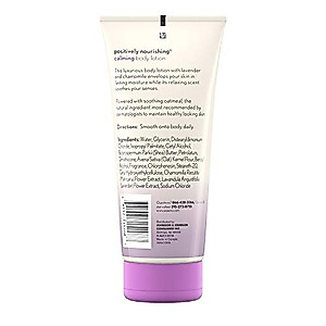 Aveeno Positively Nourishing Calming Body Lotion with Lavender, Chamomile, Soothing Oatmeal & Shea Butter, Daily Moisturizing Lotion for All-Day Hydration & Dry Skin Relief, 7 Oz