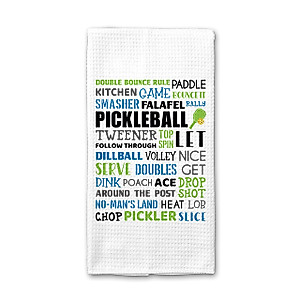 CANARY ROAD Pickleball Towel | Pickleball Kitchen Towel | Pickleball Team Gift | Mother's Day Gift | Pickleball Accessories