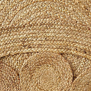 Round Braided Jute Rug (4 x 4 Ft)