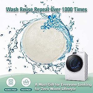 wegreeco Cotton Rounds Reusable -Reusable Bamboo Makeup Remover Pads for All Skin - Bamboo Cotton Cloth for Removing Makeup - Reusable Dog Eye Wipes Tear Stain Remover (Bamboo Velour, 3 Color)