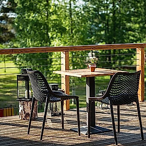 YITAHOME 1/8" Stainless Steel Cable 250FT Black Wire Rope 316 Grade Deck Railing Cable 7x7 Strands Construction with White ABS Spool High-Strength Cable for Outdoor Deck Railing