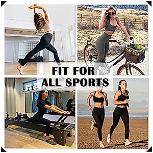 High Waisted Leggings for Women No See-Through Tummy Control Yoga Pants Workout Leggings-Reg&Plus Size (Black, Large-X-Large(Plus Size 12-20))